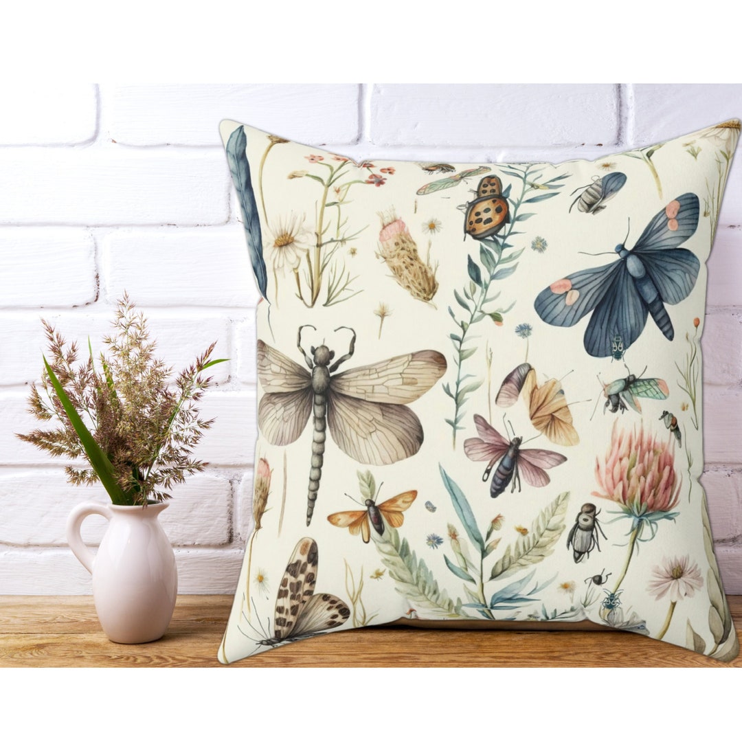 Cottagecore Pillow Decorative Flowers Cushion Flower Lover Gift ...