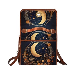 Whimsigoth Bag Dark Cottagecore Witch Canvas Satchel Bag Witchy Bag ...