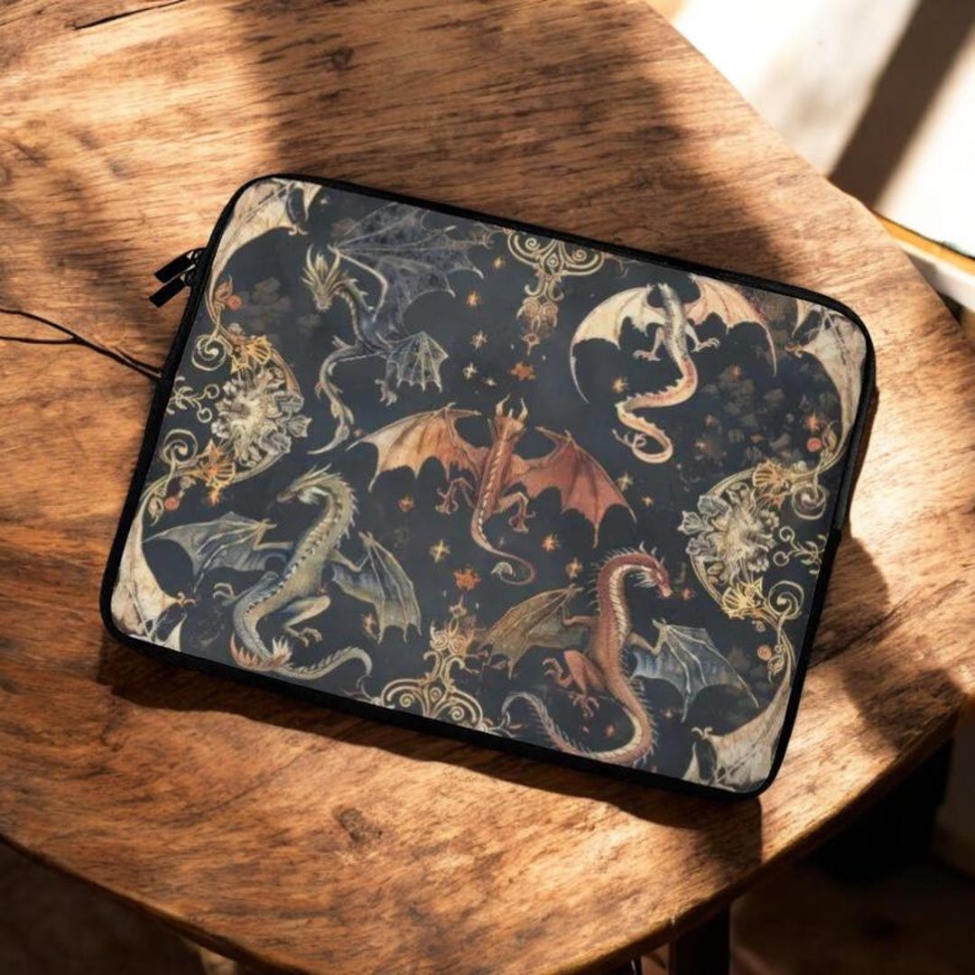 Dragons Laptop Sleeve Dark Cottagecore Laptop Bag Witchy Laptop Case ...