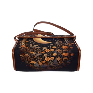 Whimsigoth Bag Dark Cottagecore Witch Canvas Satchel Bag Witchy Bag ...