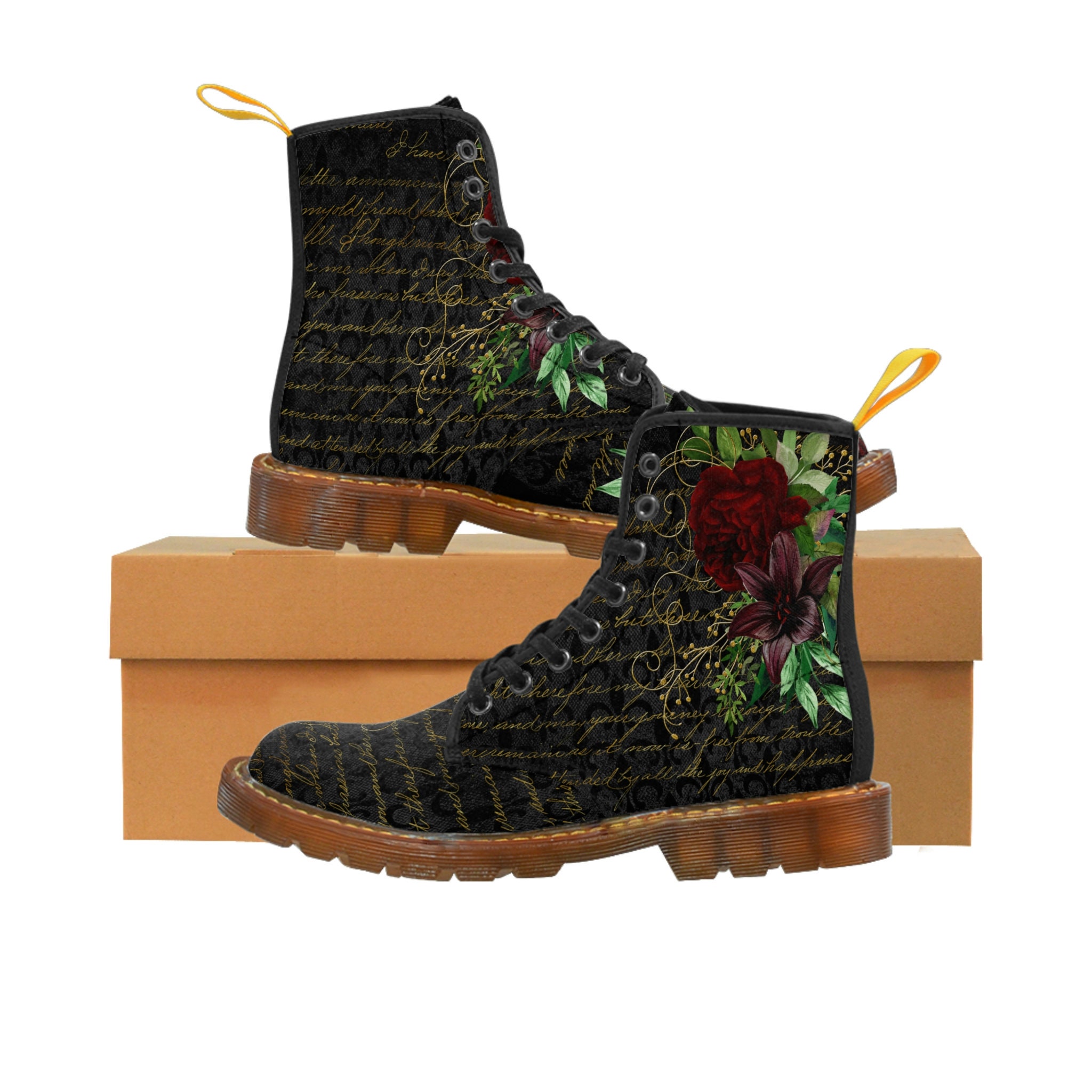 Dark Academia Boots Cottagecore Boots Coquette Shoes Vegan Boots Witchy ...