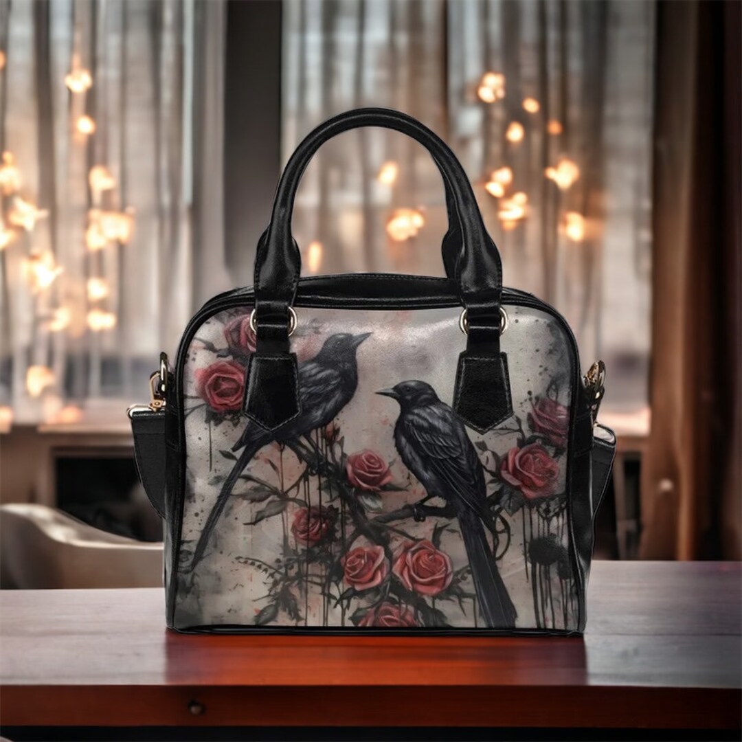 Raven Crow Witchy Bag Goth Purse Witch Crossed Body Bag Cottagecore ...