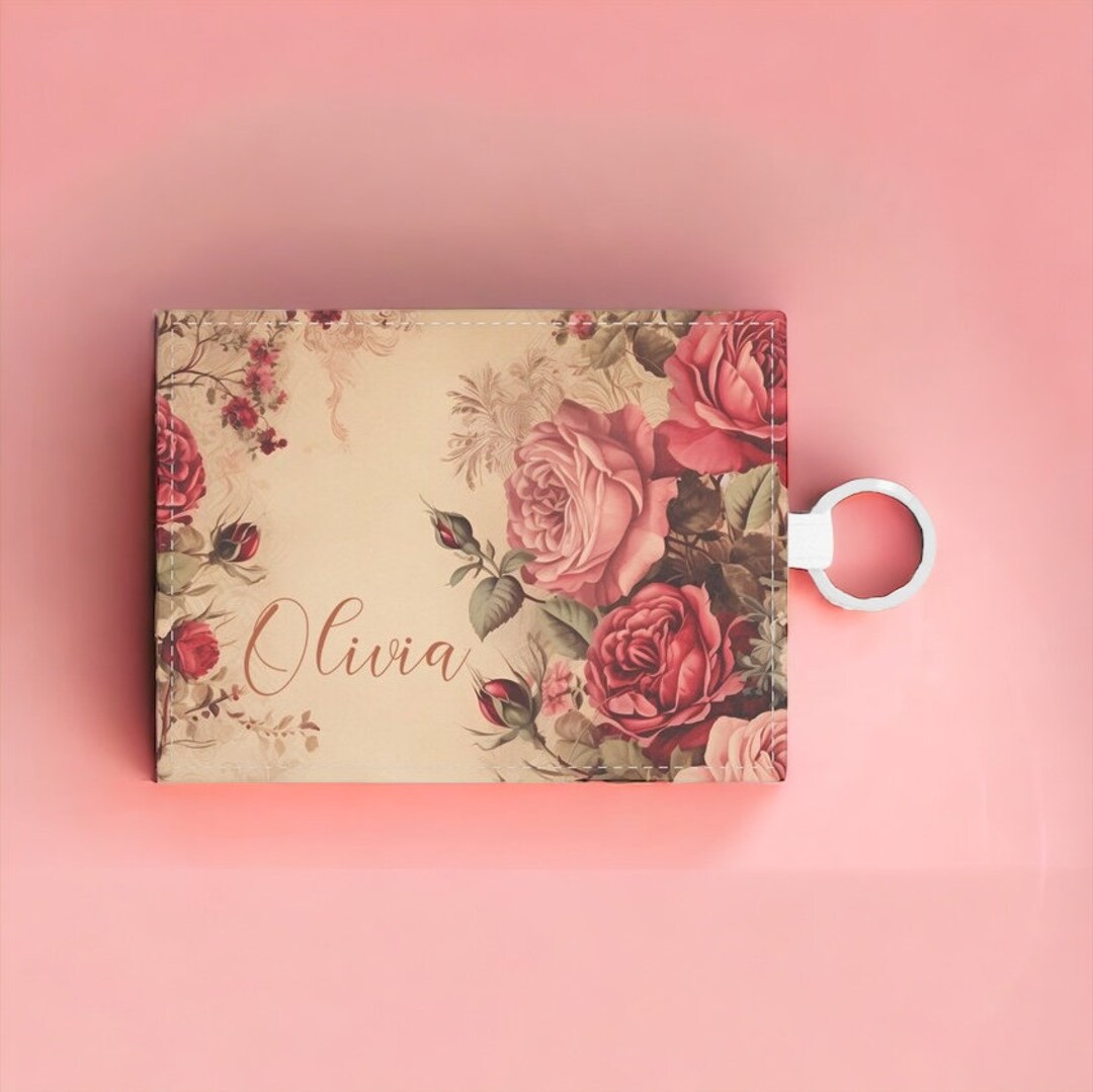 Coquette Card Holder Personalized Card Holder Keychain Wallet Coquette ...