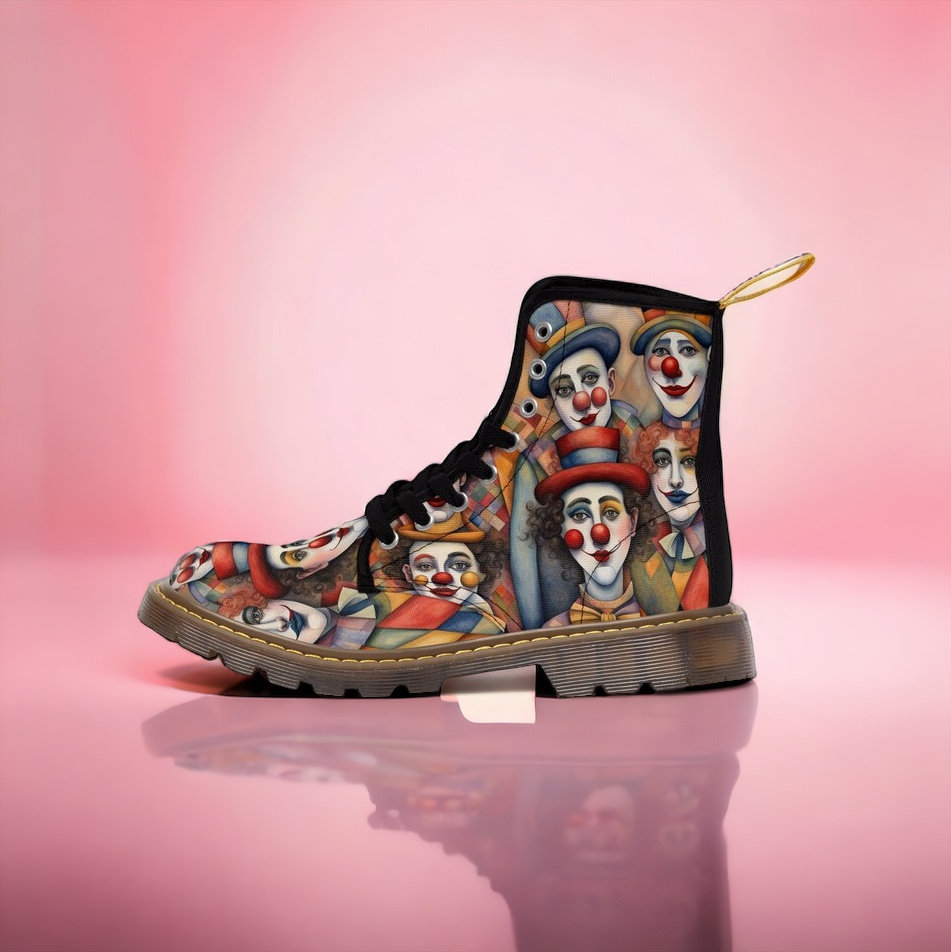 Clowncore Clown Boots Vegan Boots Clowncore Boots Weirdcore Boots Goth ...