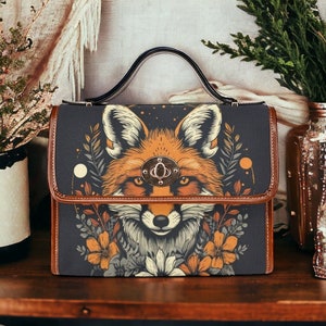 Whimsigoth Bag Dark Cottagecore Witch Canvas Satchel Bag Witchy Bag ...