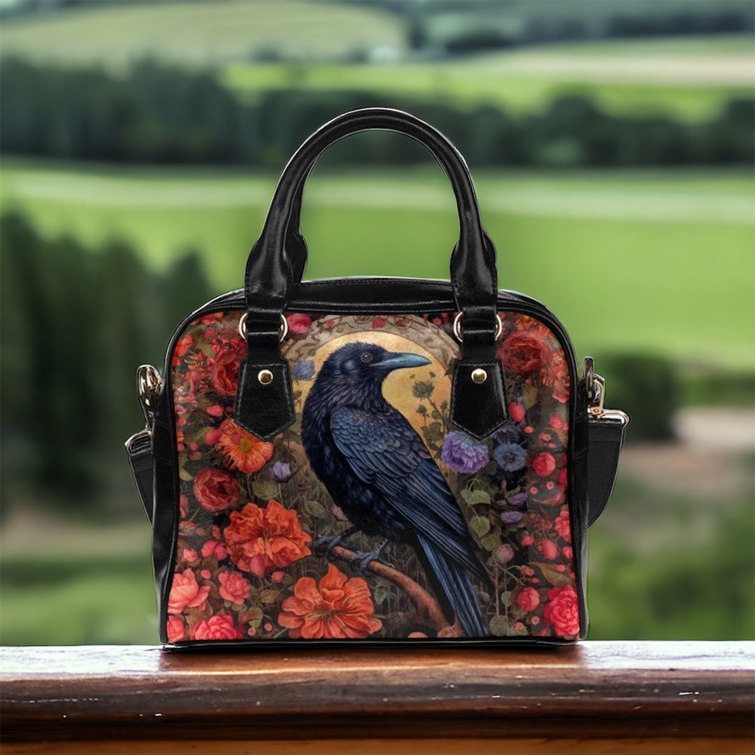 Raven Crow Witchy Bag Goth Purse Witch Crossed Body Bag Cottagecore ...
