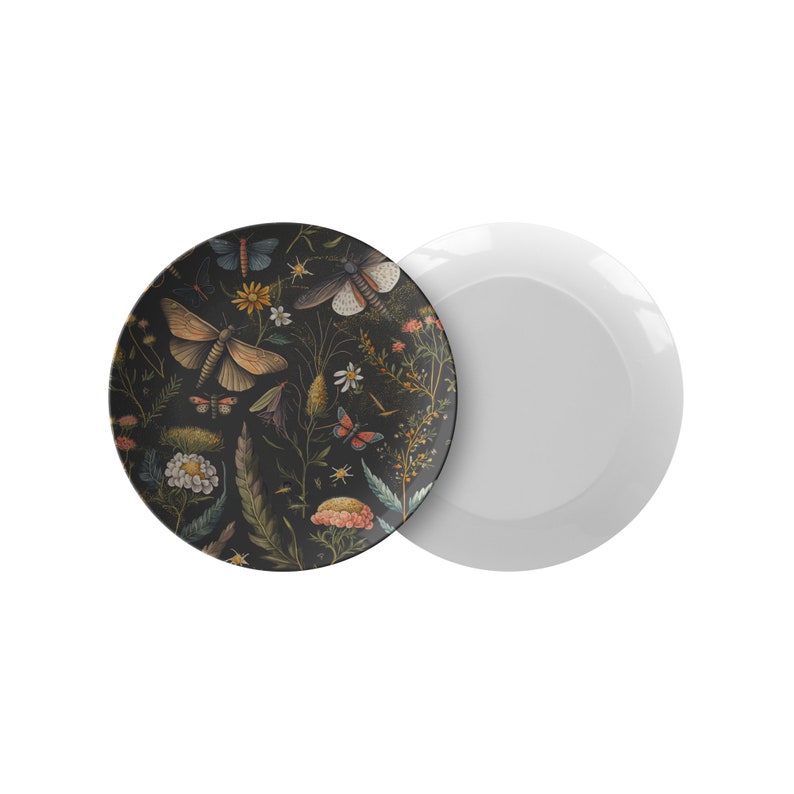 Whimsigoth Wildflower Dinner Plate Goth Dinner Plate - Etsy
