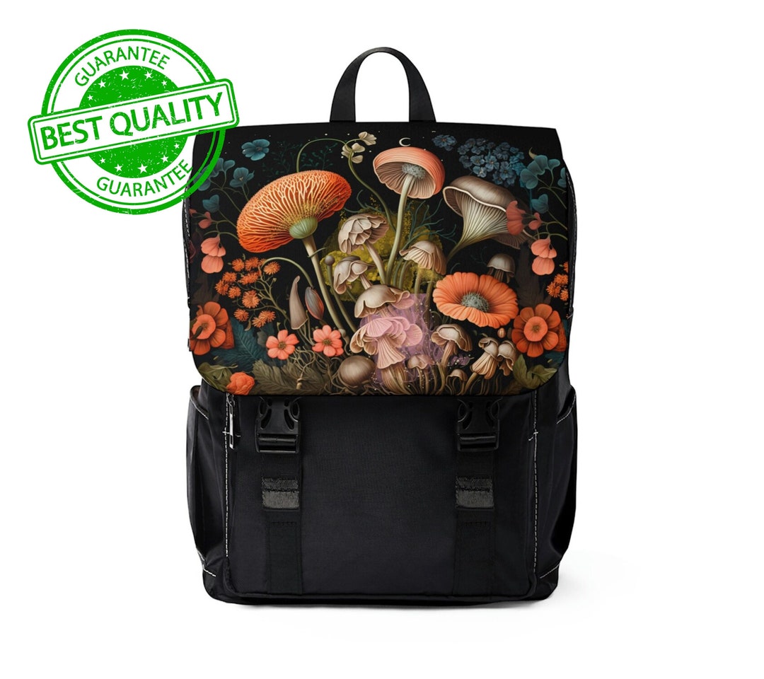 Mushroom Backpack Dark Academia Laptop Backpack Goblincore Backpack for ...