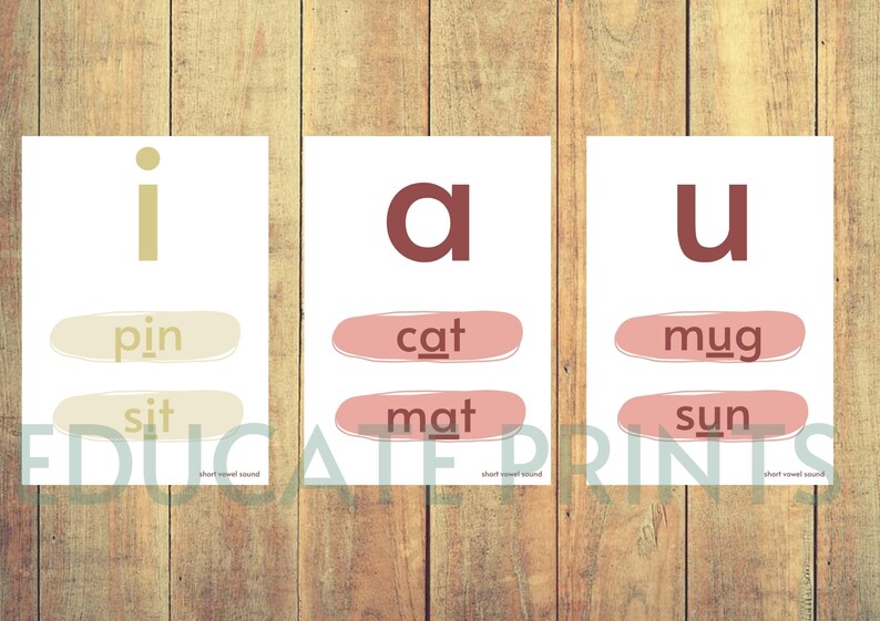 Printable Flashcards, Phonics Flashcards, Neutral, Short Vowel Sounds ...