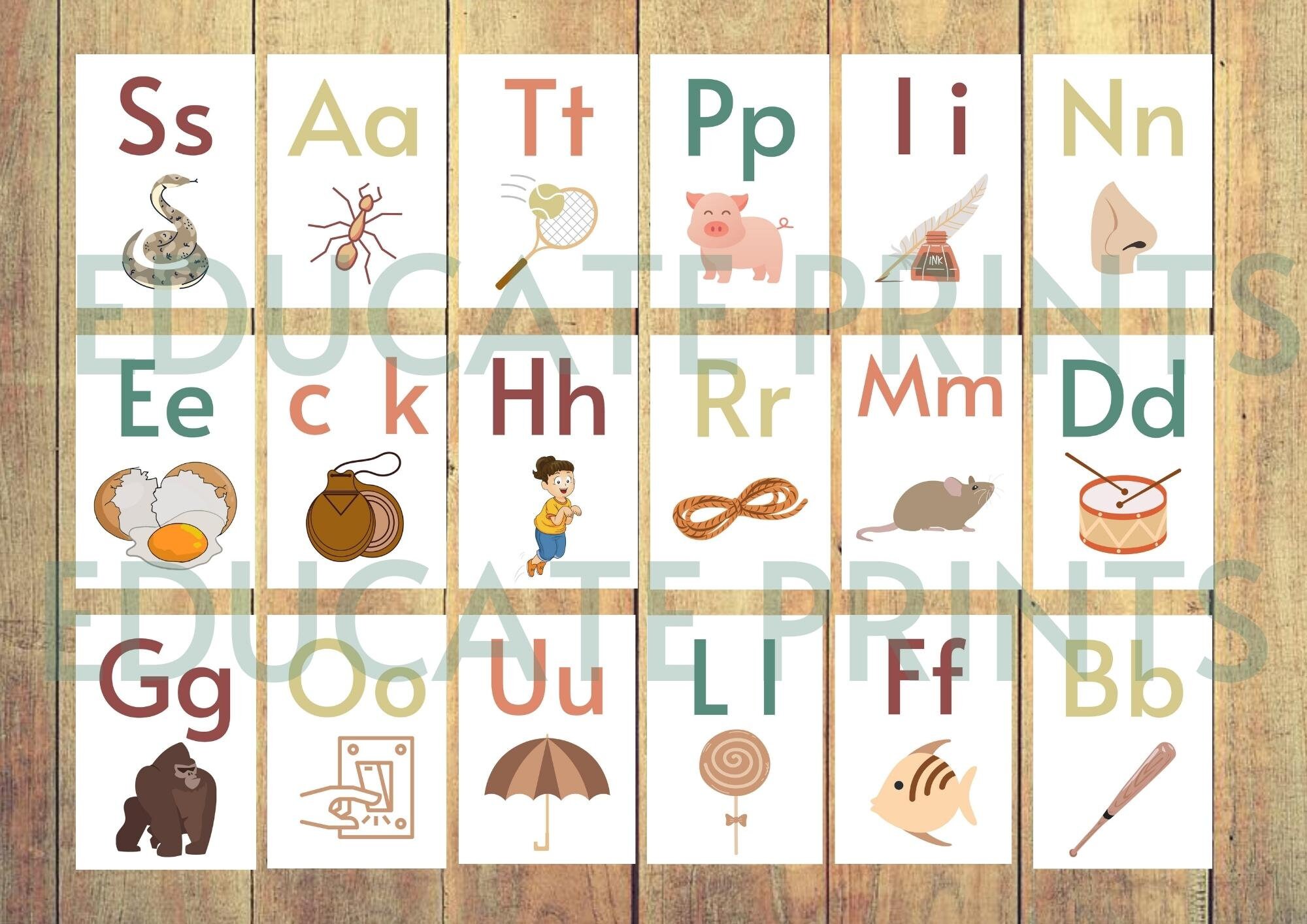 42 Sounds Printable Flashcards, English, Phonics Flashcard, Children's ...