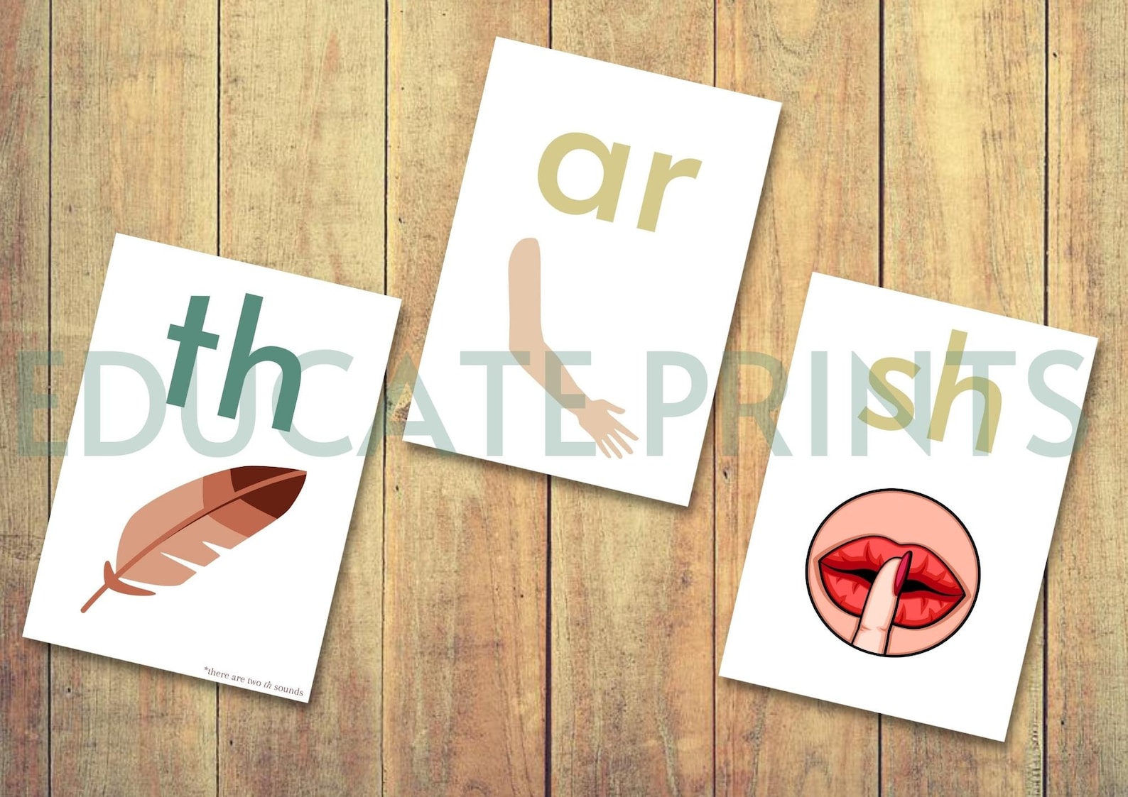 42 Sounds Printable Flashcards, English, Phonics Flashcard, Children's ...