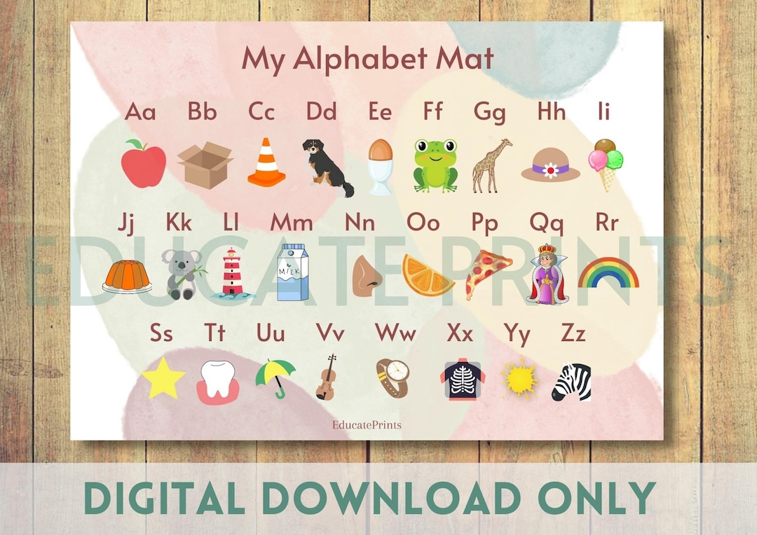 Alphabet Mat, Printable, Teaching Resource, Teaching - Etsy