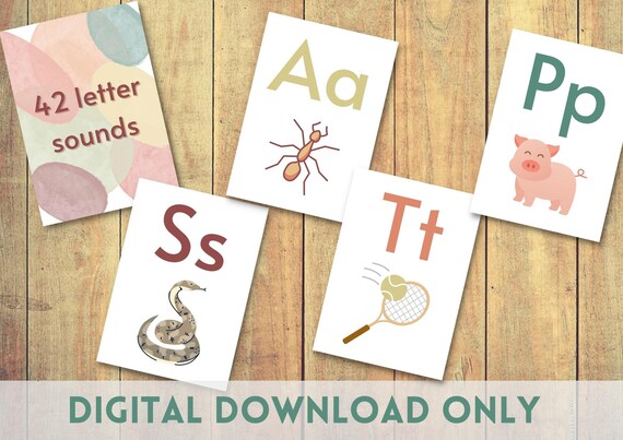 42 Sounds Printable Flashcards English Phonics - Etsy