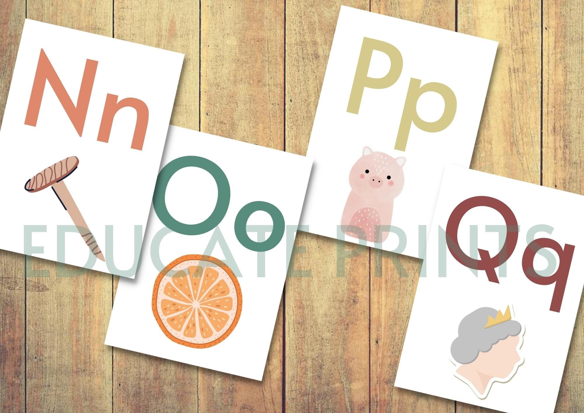 Alphabet Printable Flashcards, Alphabet Flash Cards, Home Learning ...