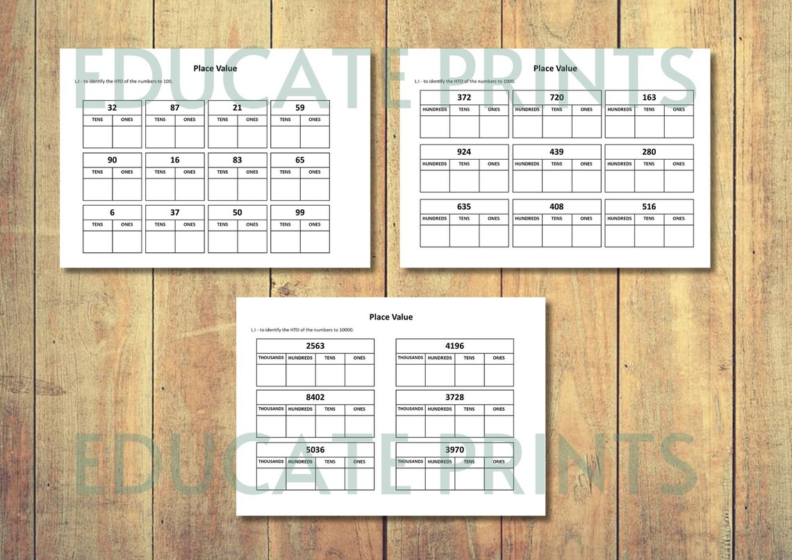 Place Value Worksheet Pack, Differentiated, Teaching Resource, Numeracy ...