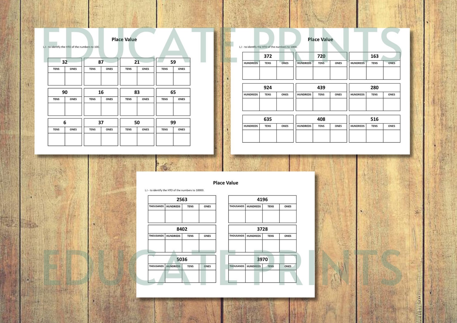 Place Value Worksheet Pack, Differentiated, Teaching Resource, Numeracy ...