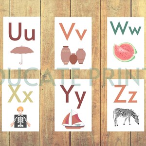 Alphabet Printable Flashcards, Alphabet Flash Cards, Home Learning ...
