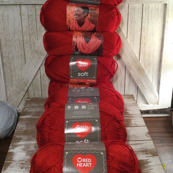 Red Heart Yarn - Etsy