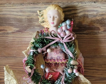 Pink Angel Tree Topper - Etsy