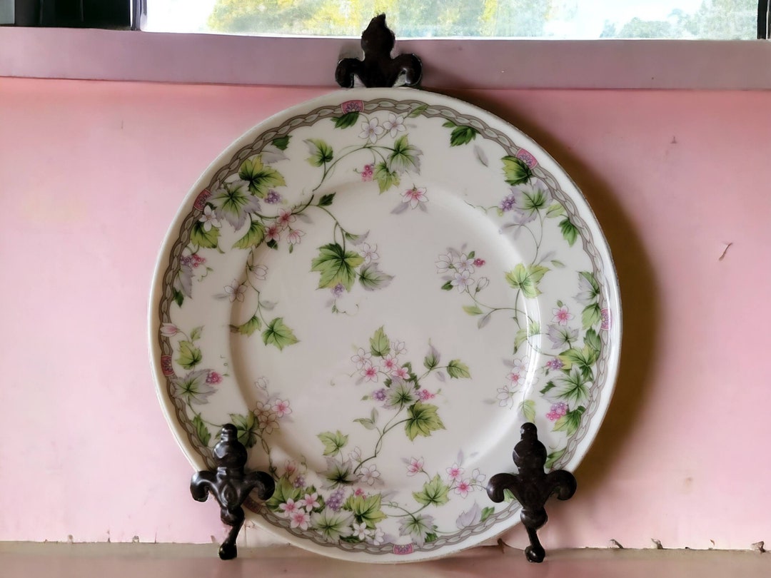 Andrea by Sadek Cake Plate Monica Floral Berries Ceramic Serving Plate ...
