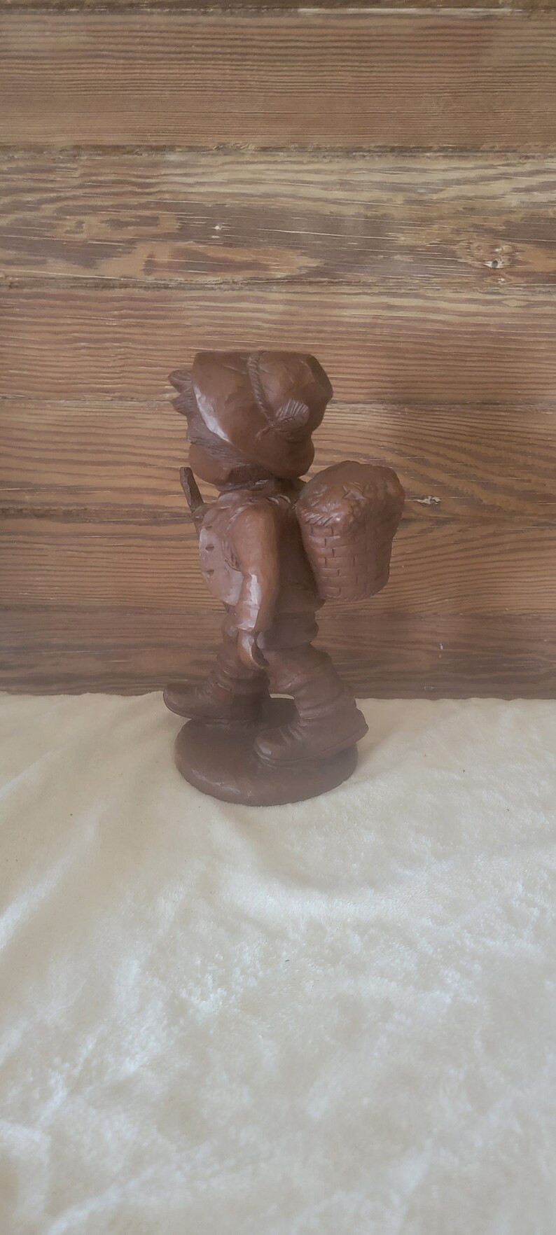 Vintage 1989 Red Mill Hiking Boy Statue Made in USA Crushed - Etsy