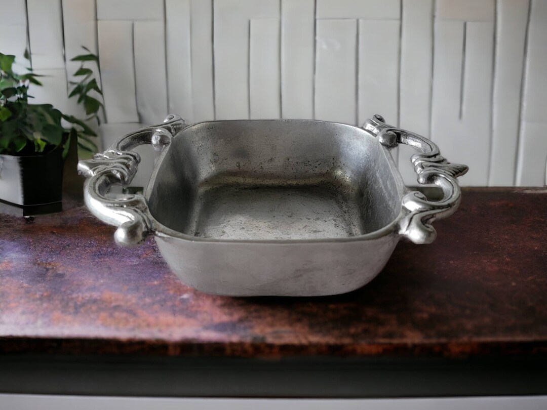 Handmade Pewterware Serveware Sandcast Skilled Artisans Small Square ...
