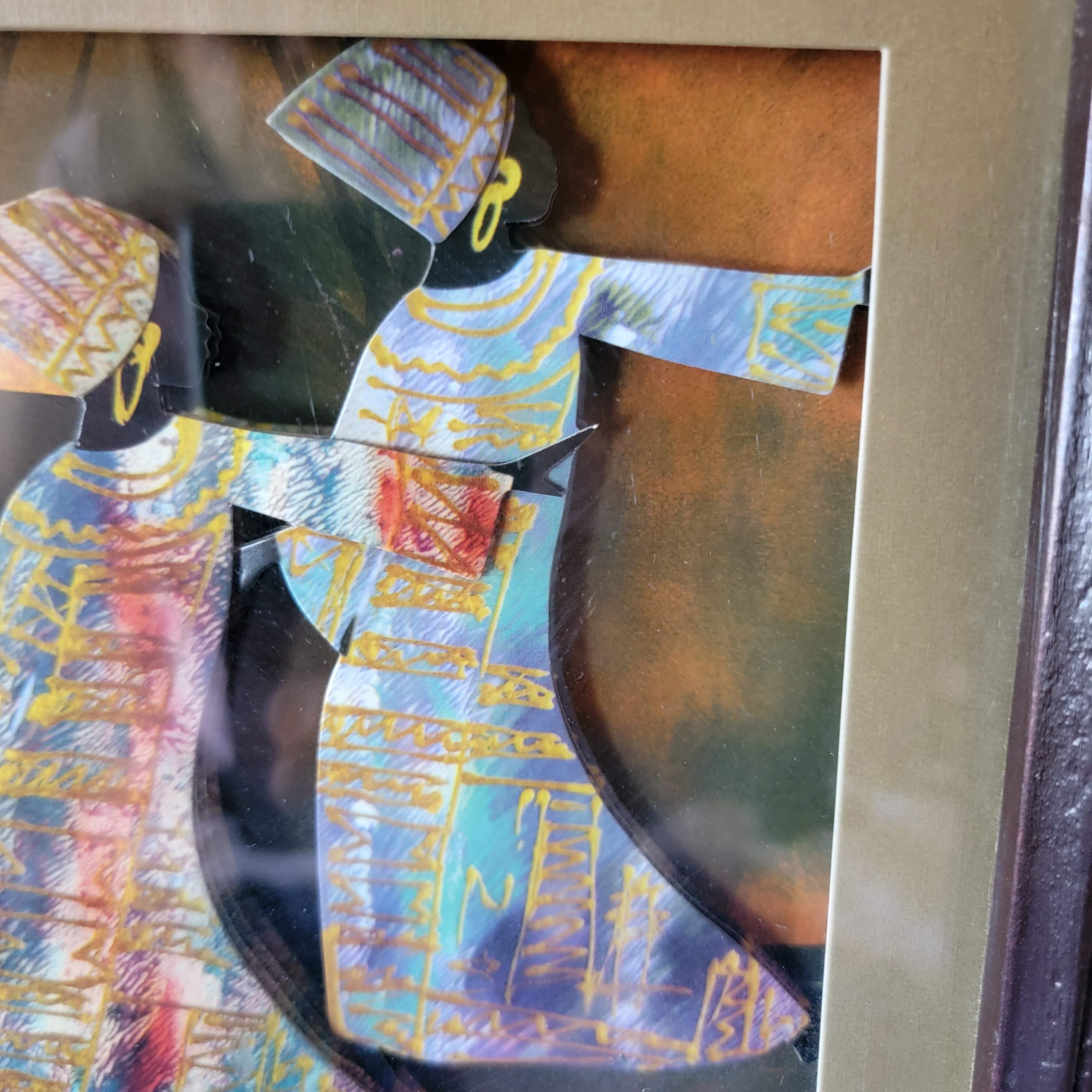 African Tribal Art Frame 3D Paper Dolls of African Tribal - Etsy