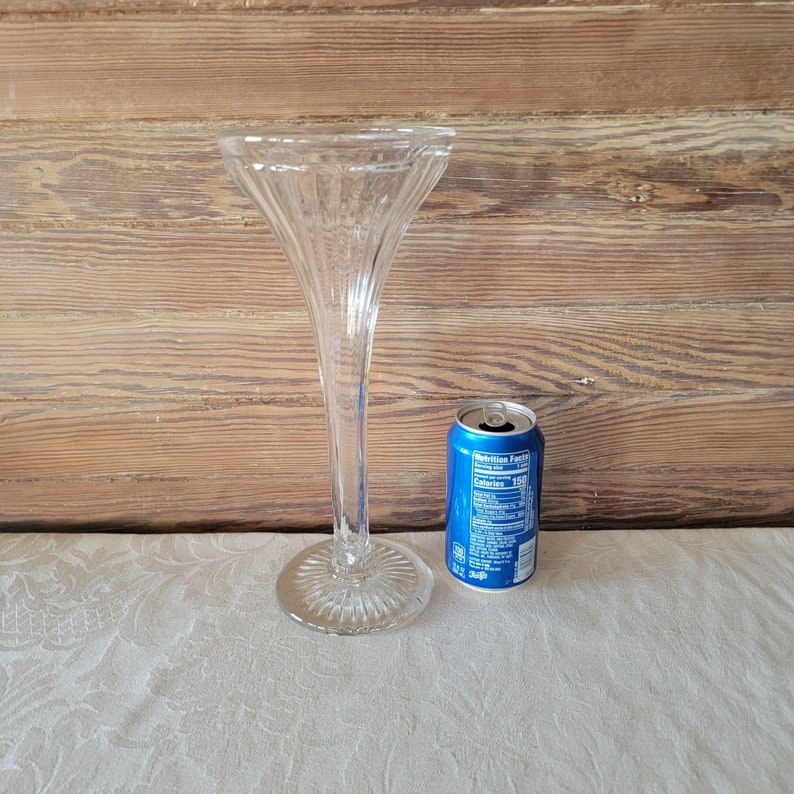 Vintage EAPG Pressed Glass Ribbed Fluted Funeral Flower Vase - Etsy