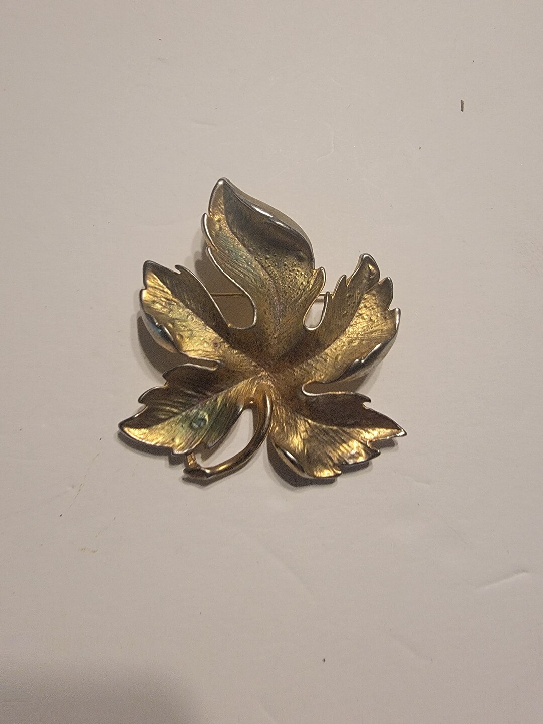 Vintage Gold Toned Fall Leaf Brooch Pin Costume Jewelry - Etsy