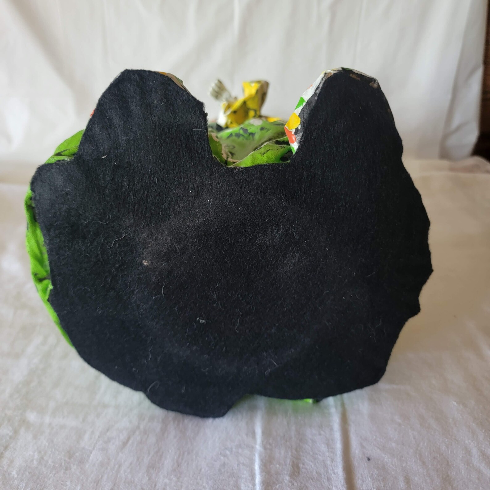 Paper Mache Clown Statue 17" Paper Mache Clown Green and Yellow Tall ...