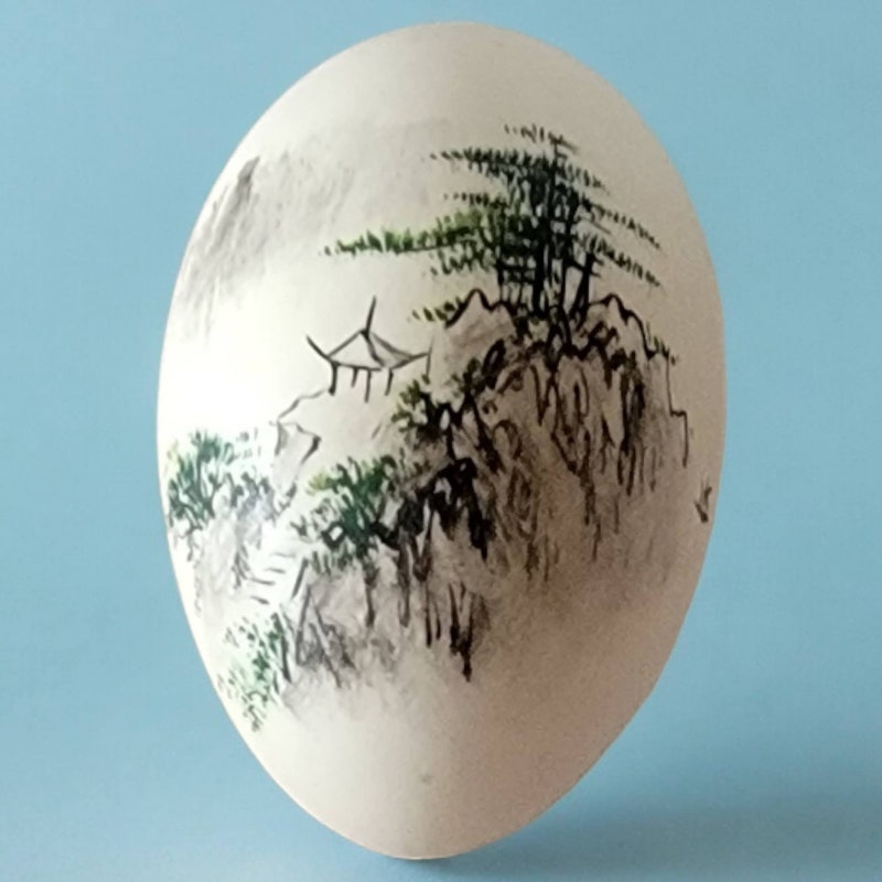 Hand Painted Egg - Etsy