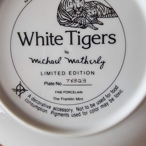 National Wildlife Federation White Tigers by Michael Matherly Limited ...
