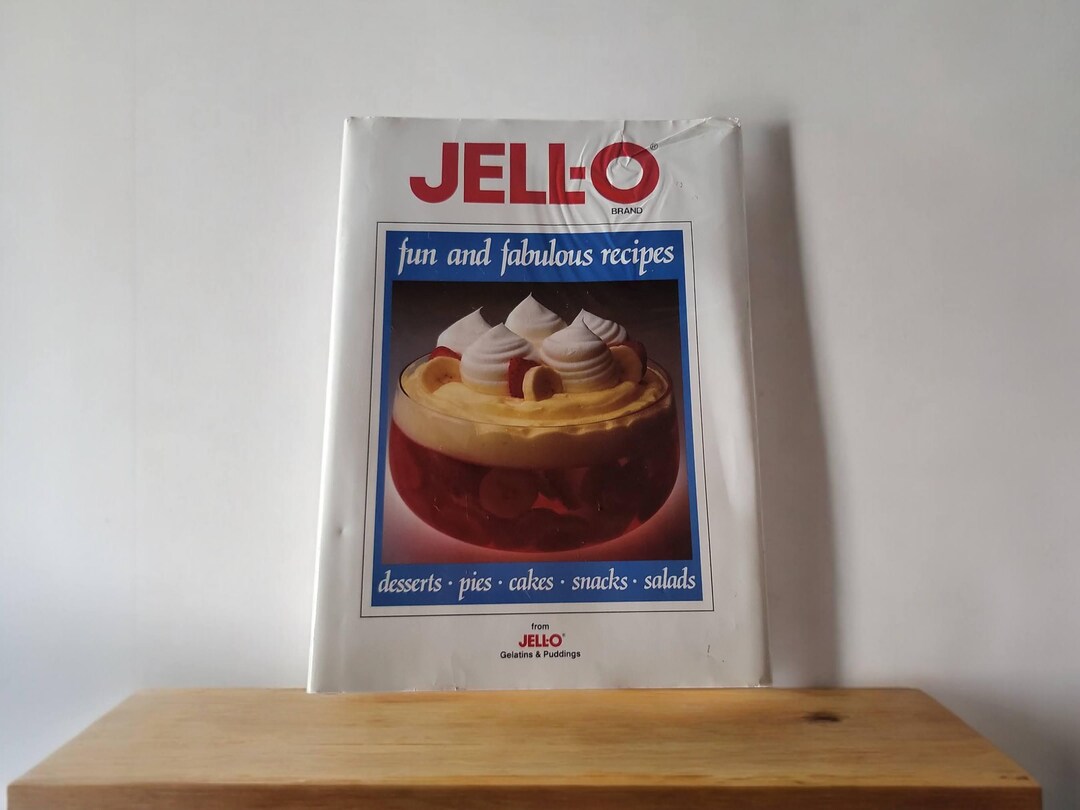 Jello Fun and Fabulous Recipe Cookbook 1988 Hard Cover Recipe Book With ...