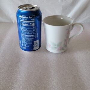 Corning Veranda Coffee Mug White Pastel Pink Flowers With Foliage ...