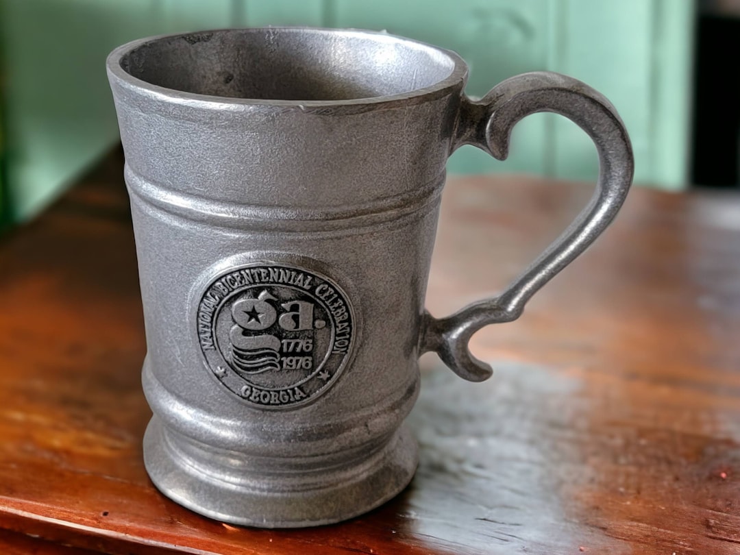 Vintage Georgia National Bicentennial Celebration Pewter Beer Ale Mug ...