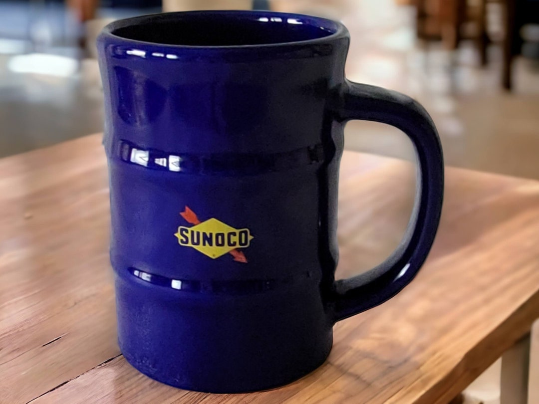Sunoco Turnaround 1995 Cobalt Blue Coffee Mug Ceramic Cup Beer Stein ...