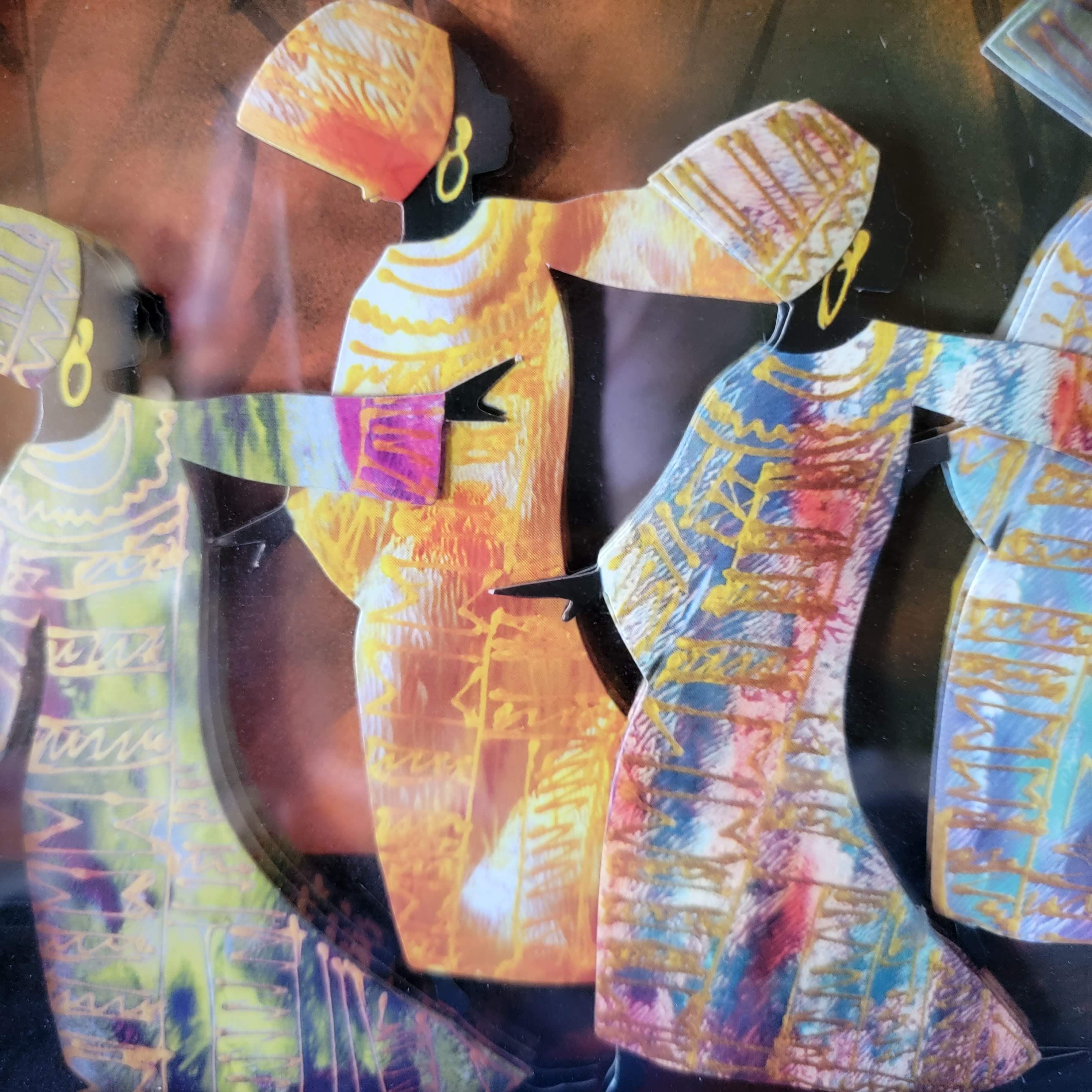 African Tribal Art Frame 3D Paper Dolls of African Tribal - Etsy