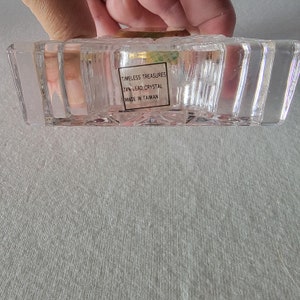 Vintage Crystal Collection Timeless Treasures Miniature Desk Clock ...