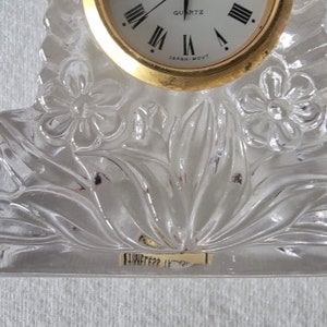 Vintage Crystal Collection Timeless Treasures Miniature Desk Clock ...