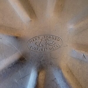 Everlast Metal Hand Forged Hand Wrought Bowl, Hammered Aluminum Handled ...