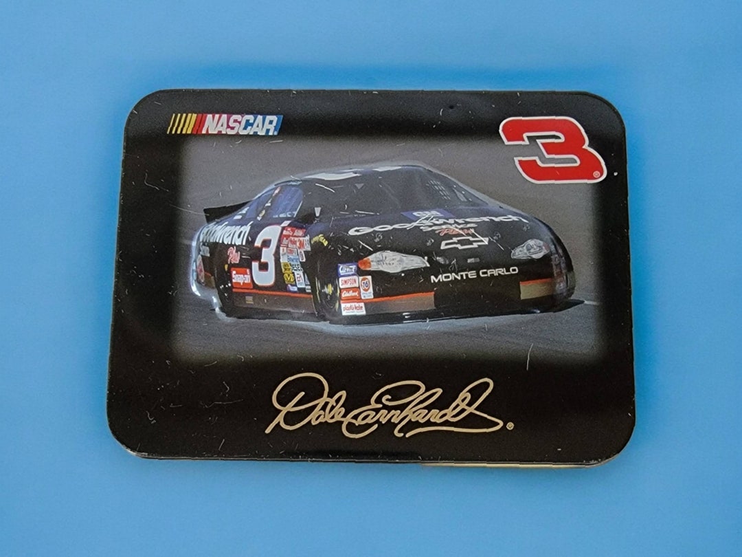 Vintage Dale Earnhardt Playing Cards in Tin Nascar Case Two Decks ...