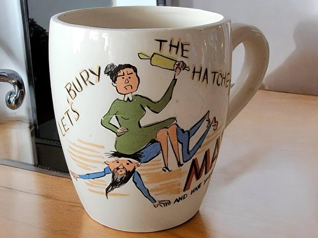 Hillbilly Mug Let's Bury the Hatchet Maw and Have Some Coffee Ceramic ...