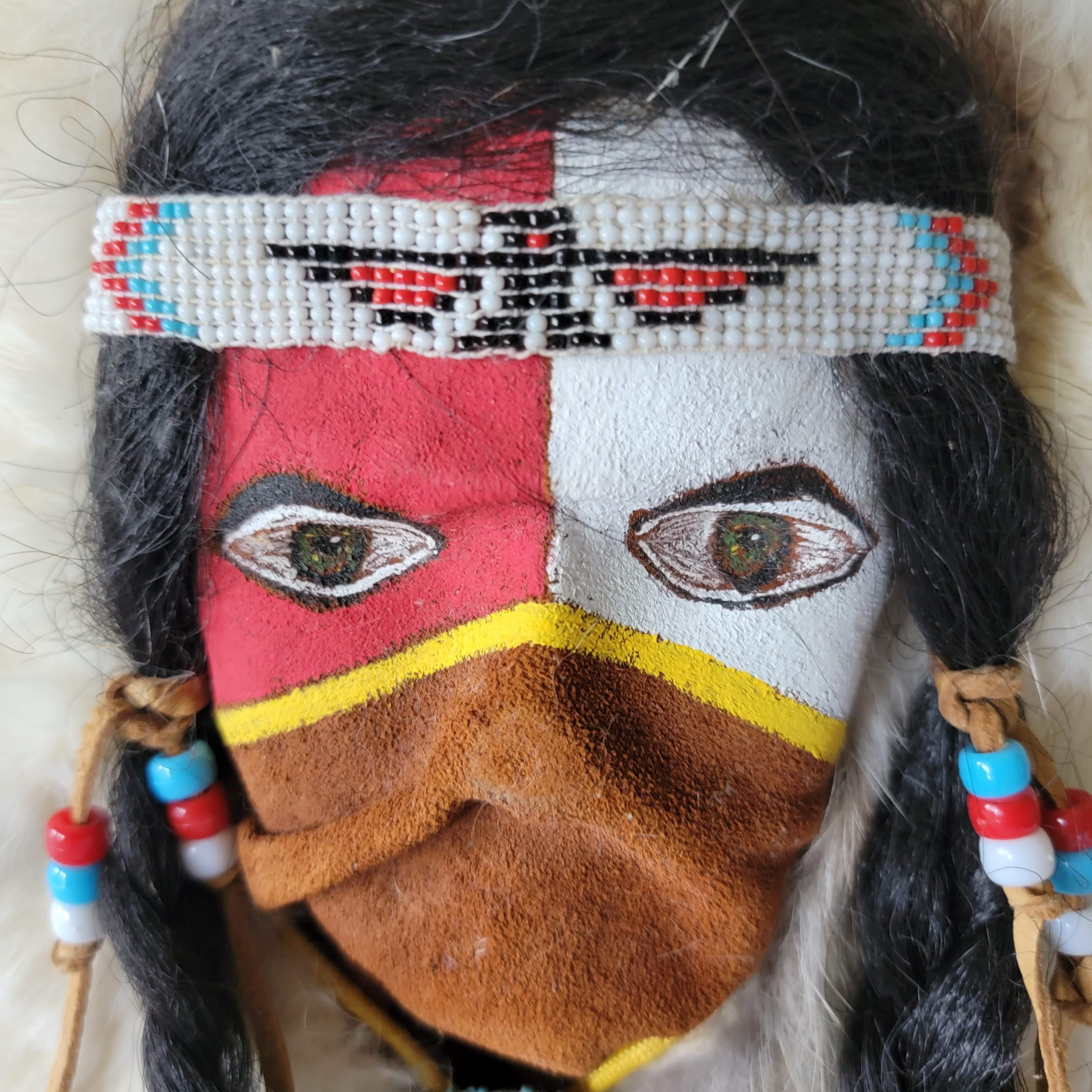 Teton Sioux War Mask Handmade by RJ Bailey Native American War Mask ...