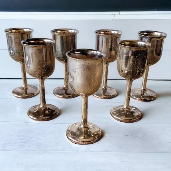 Silverplate Goblets - Etsy