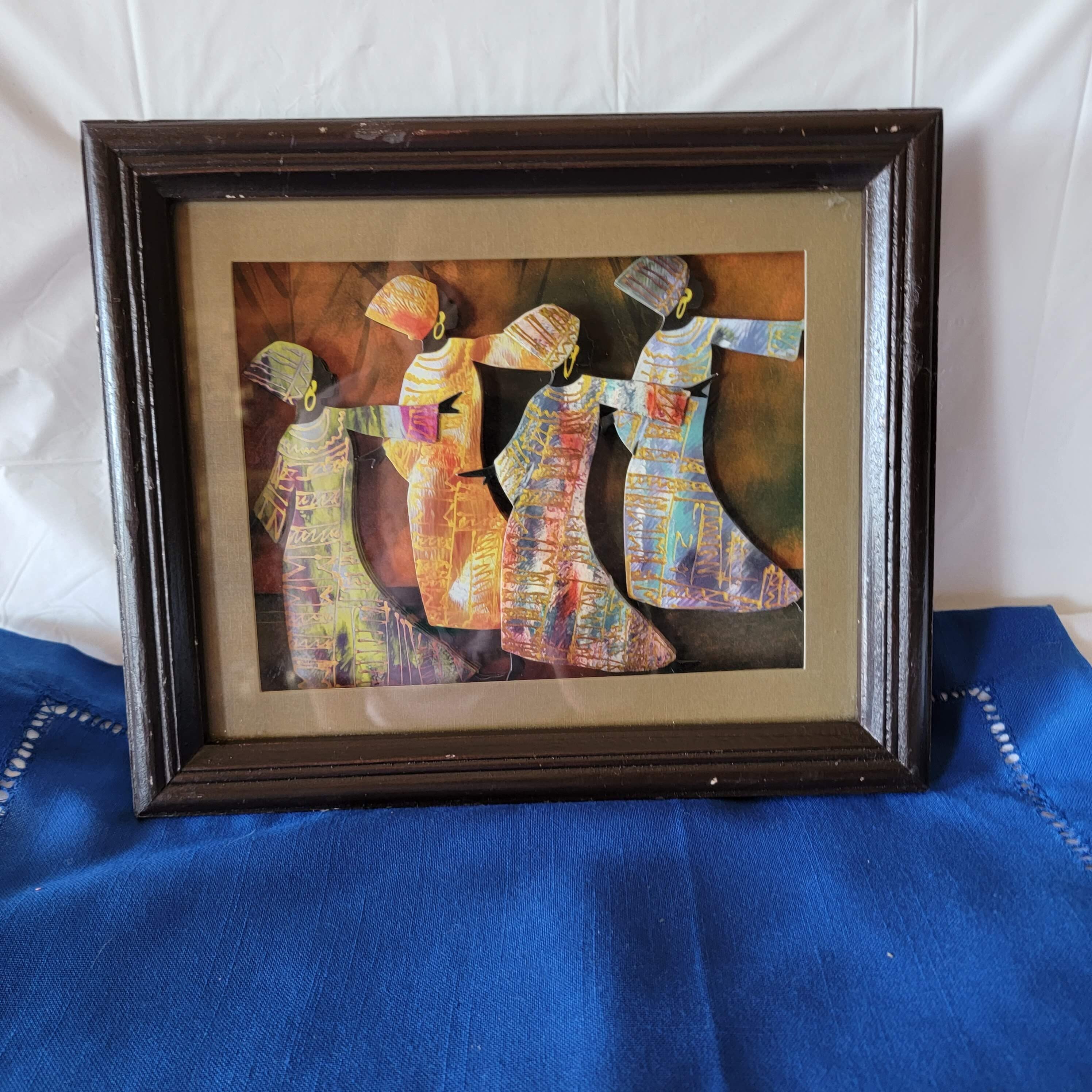 African Tribal Art Frame 3D Paper Dolls of African Tribal - Etsy