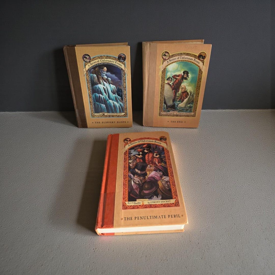 A Series of Unfortunate Events Bundle-set of 3-the Slippery Slope, the ...