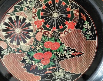Asian Round Serving Tray - Etsy