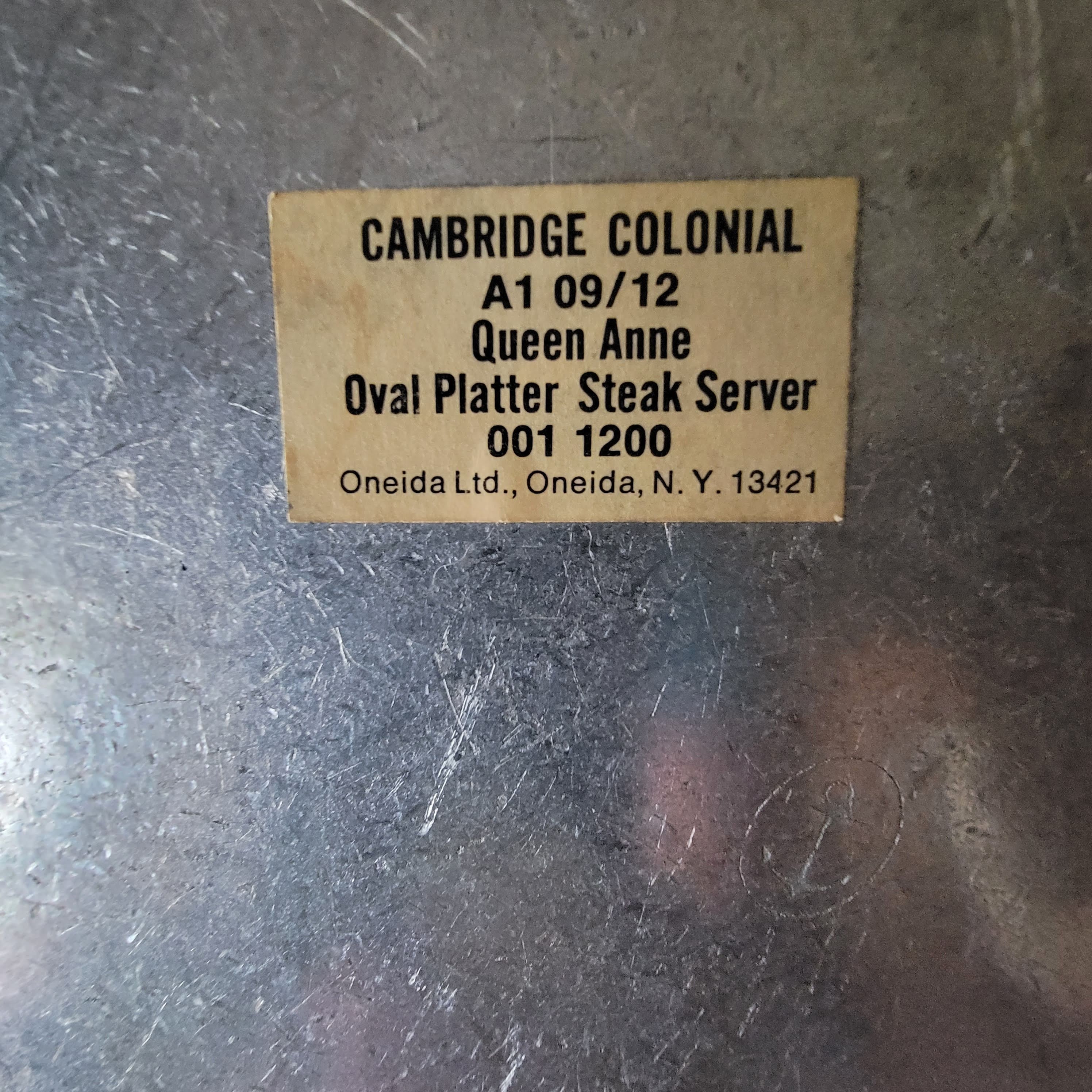 Cambridge Colonial Oneida Queen Anne Oval Platter Steak Server - Etsy