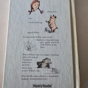 Charlotte's Web by E.B. White Vintage 1980s Weekly Reader Books Hard ...