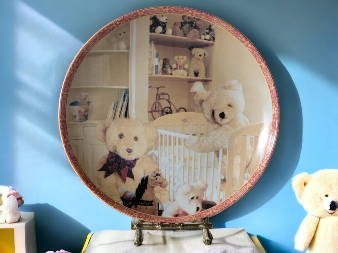 Little Bears Collection "playing" Decorative Wall Plate Teddy Bears and ...